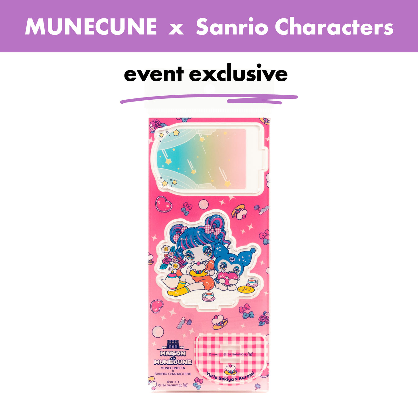 Sanrio x Sekiya Yurie Collaboration / Kuromi Acrylic Stand │ japan ...