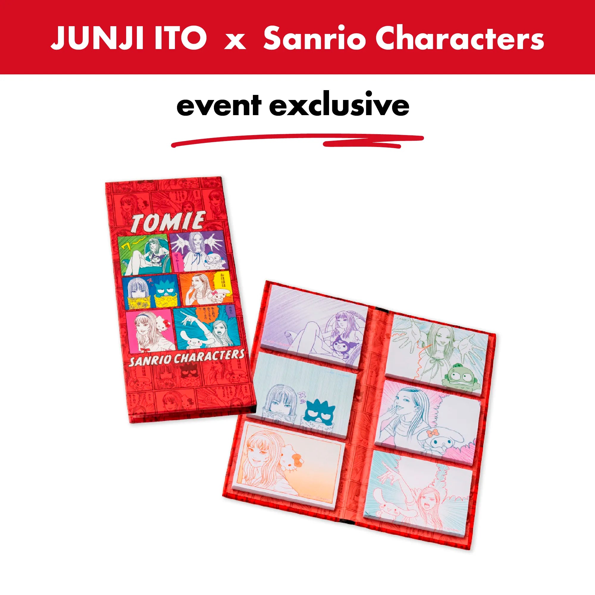 Junji Ito x Sanrio Collaboration / Book-shaped Sticky Note Set - Tomie ...