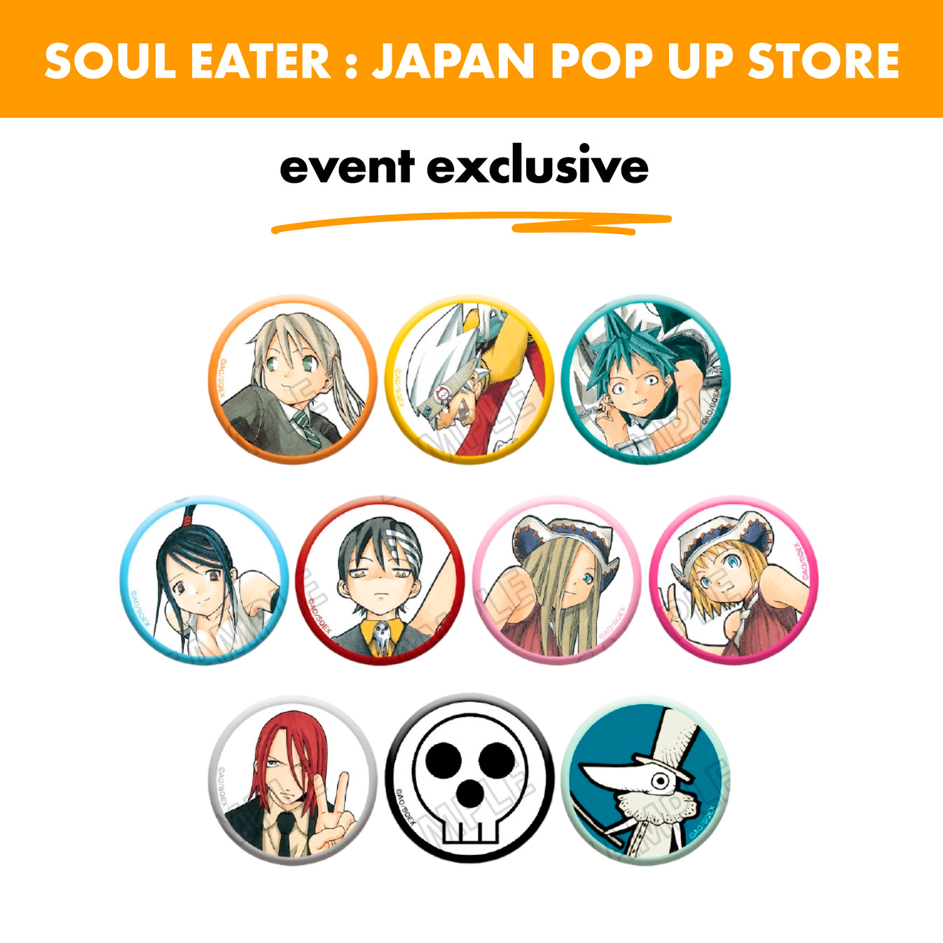 SOUL EATER / Badge Set - Complete Box │ japan online shop OTAKU POP MALL