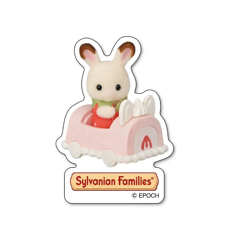 Sylvanian Families / Sticker - Chocolate Rabbit Baby (Cake Car) - Japa ...