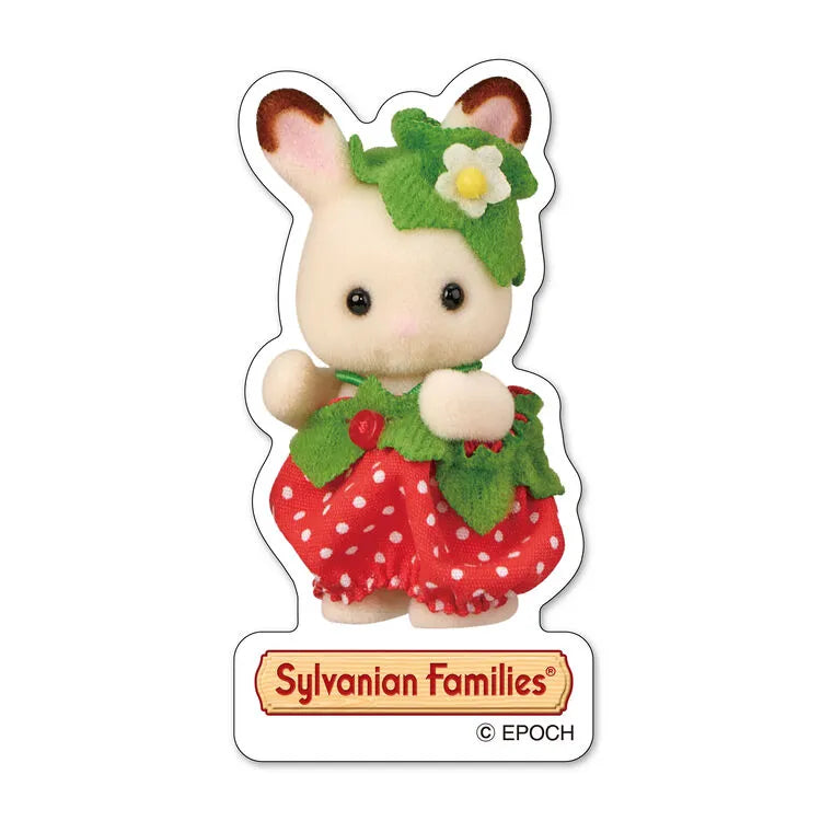 Sylvanian Families / Sticker - Chocolate Rabbit Baby (Strawberry) - Ja ...